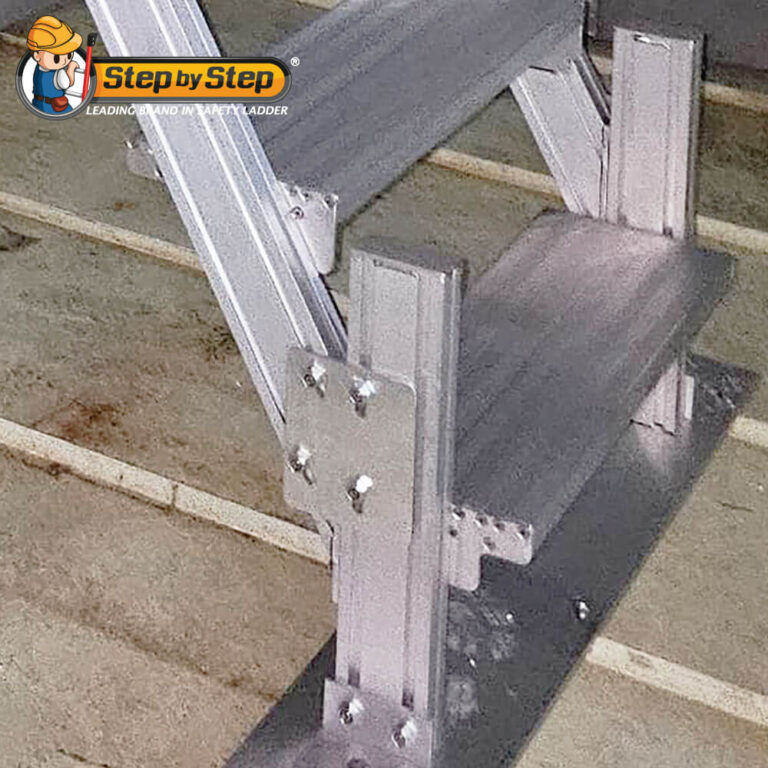 Aluminium Step Over Platform Ladder 6+4 Steps - Expert in Safety Ladder ...